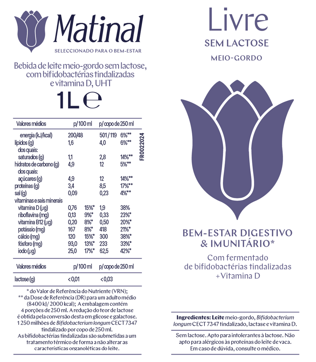 Leite Seleccionado Livre Matinal 1L – Gostomais